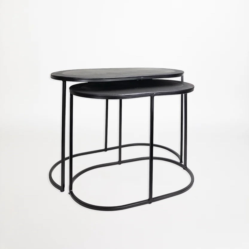 NOIR NESTING TABLES SET 2 – Casual and Country